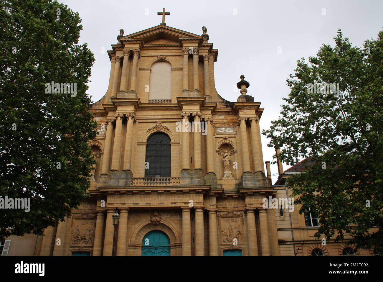 baroque basilica (saint-vincent) in metz in france Stock Photo - Alamy
