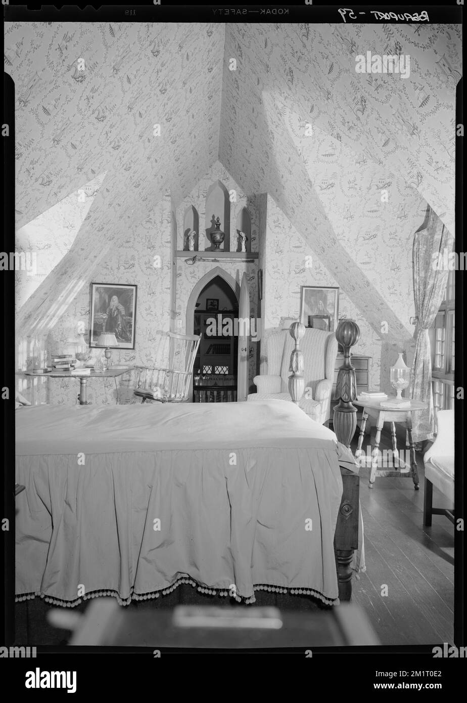 Beauport, Shelly Room , Architectural elements, Bedrooms. Samuel ...