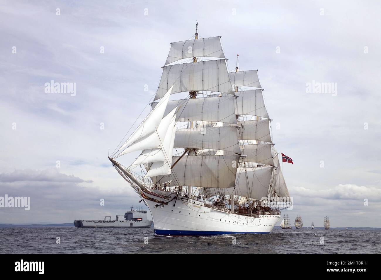 Norwegian tall ship Christian Radich under full sail Stock Photo - Alamy