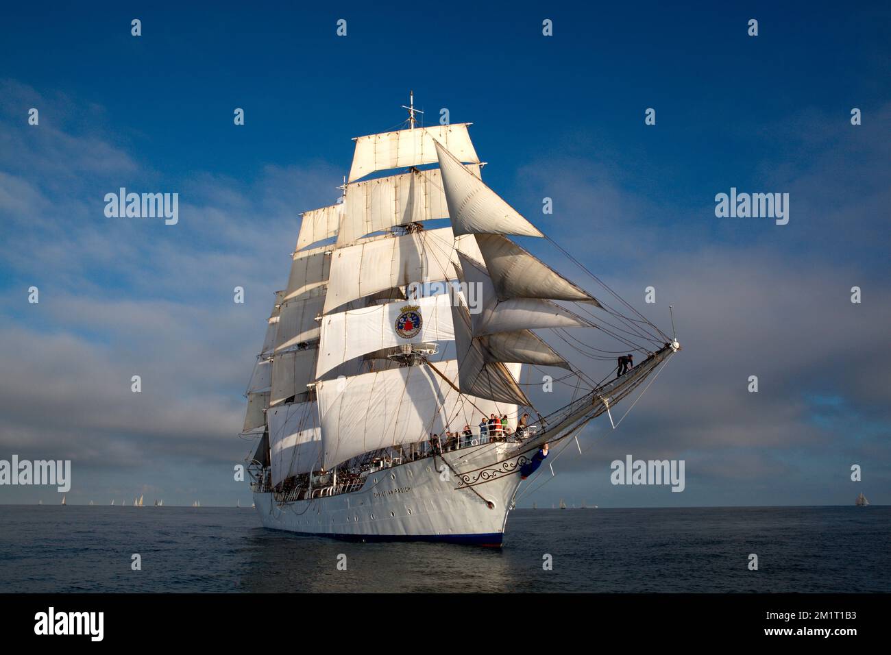 Norwegian tall ship Christian Radich under full sail Stock Photo - Alamy
