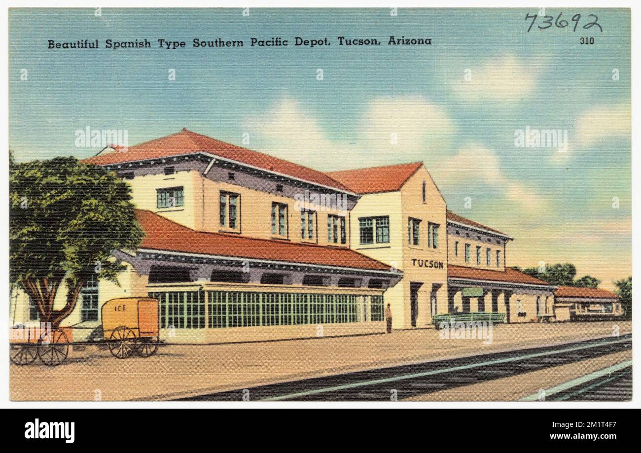 Beautiful Spanish type Southern Pacific Depot, Tucson, Arizona ...