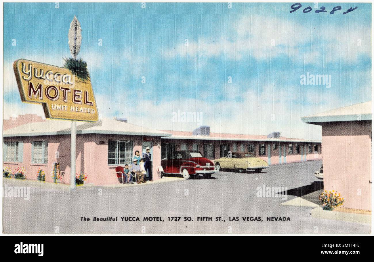 The beautiful Yucca Motel, 1727 So. Fifth St., Las Vegas, Nevada ...