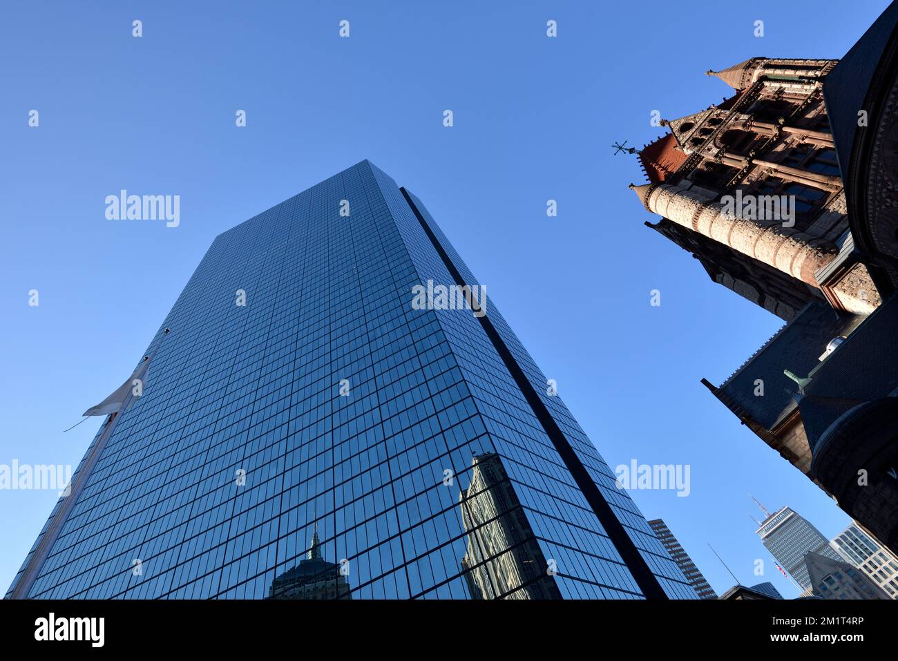 Trinity Church of Boston and 200 Clarendon, John Hancock Tower, Copley ...