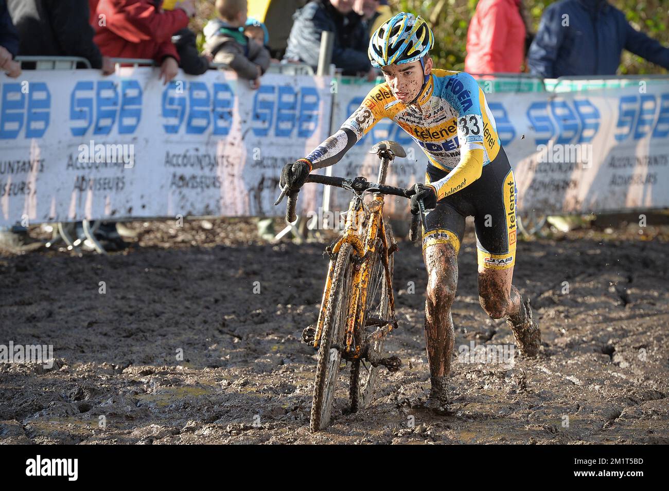 20131110 - HAMME, BELGIUM: Belgian Kobe Goossens in action during the ...