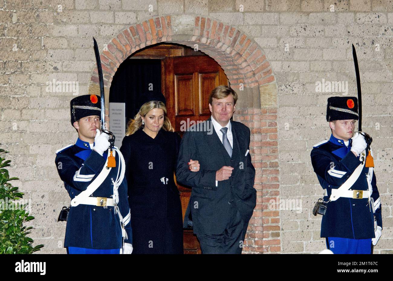 2-11-2013 DELFT - Dutch Princess Beatrix (L-R), Queen Maxima, Countess ...