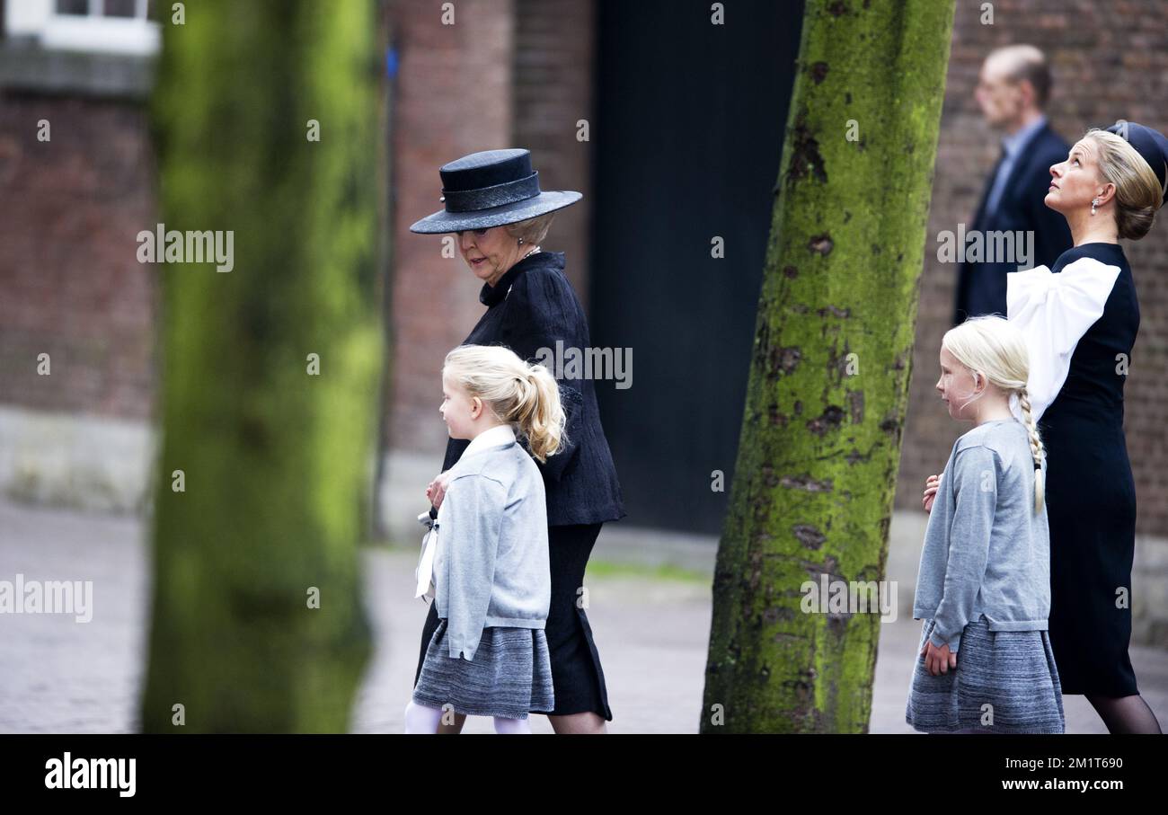 2-11-2013 DELFT - Dutch Princess Beatrix (L-R), Queen Maxima, Countess ...