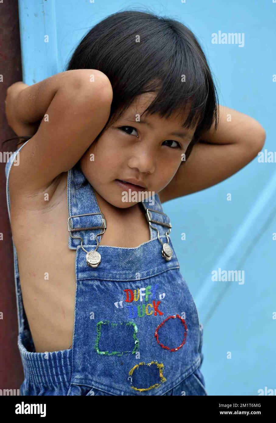 20131113 - TEBU ISLAND, PHILIPPINES: Illustration shows a girl in the ...