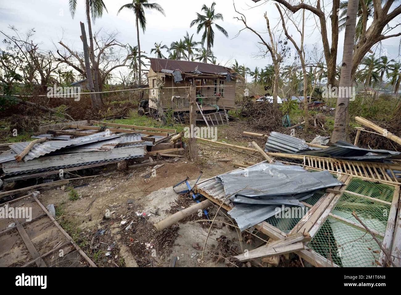 20131113 - TEBU ISLAND, PHILIPPINES: Illustration shows damage in the ...