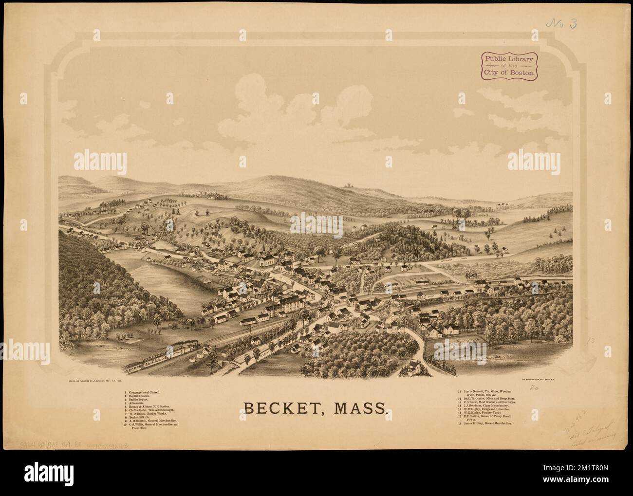 Becket, Mass , Becket Mass., Aerial views Norman B. Leventhal Map ...
