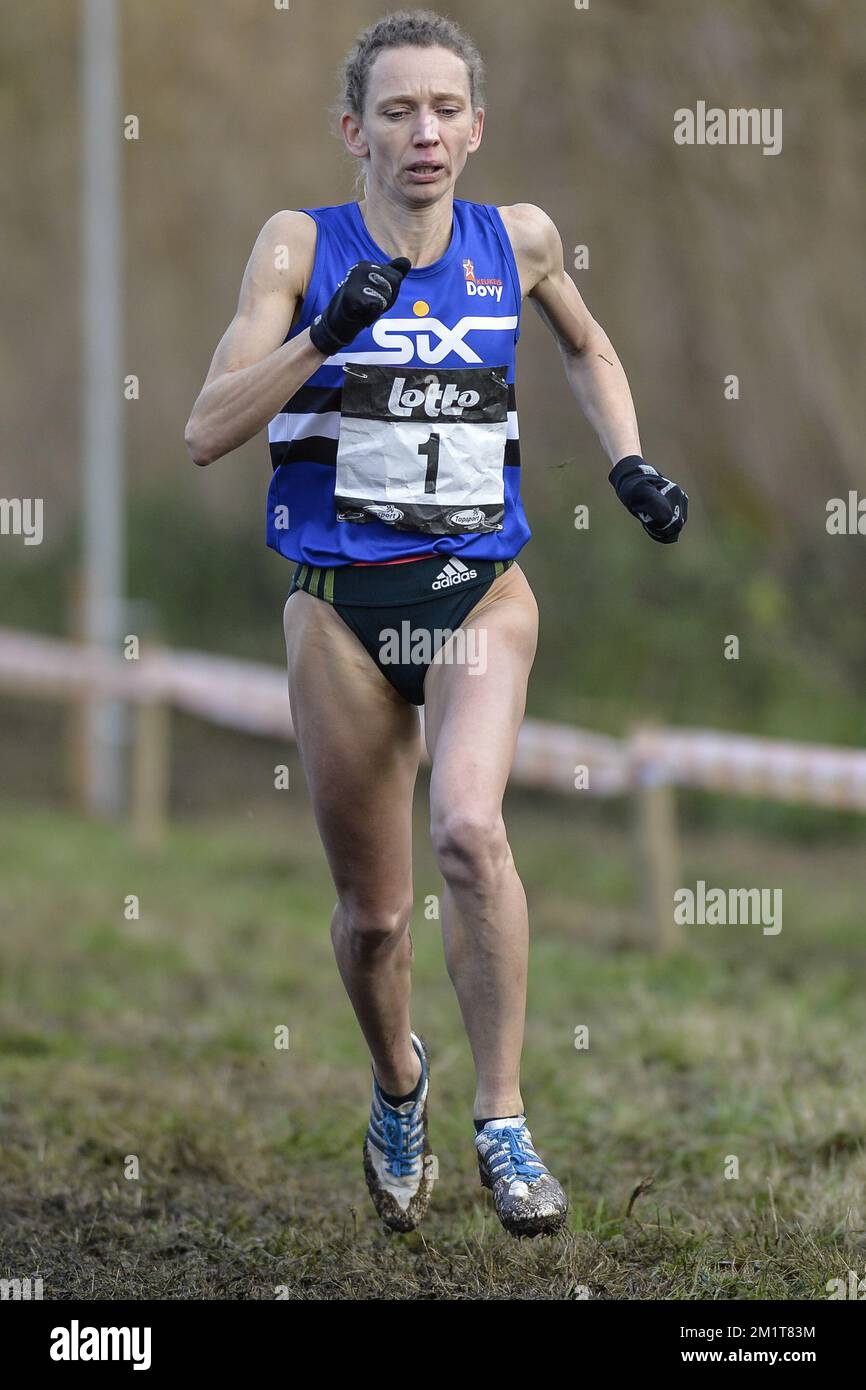 20131124 - ROESELARE, BELGIUM: Belgian Veerle Dejaeghere pictured in ...