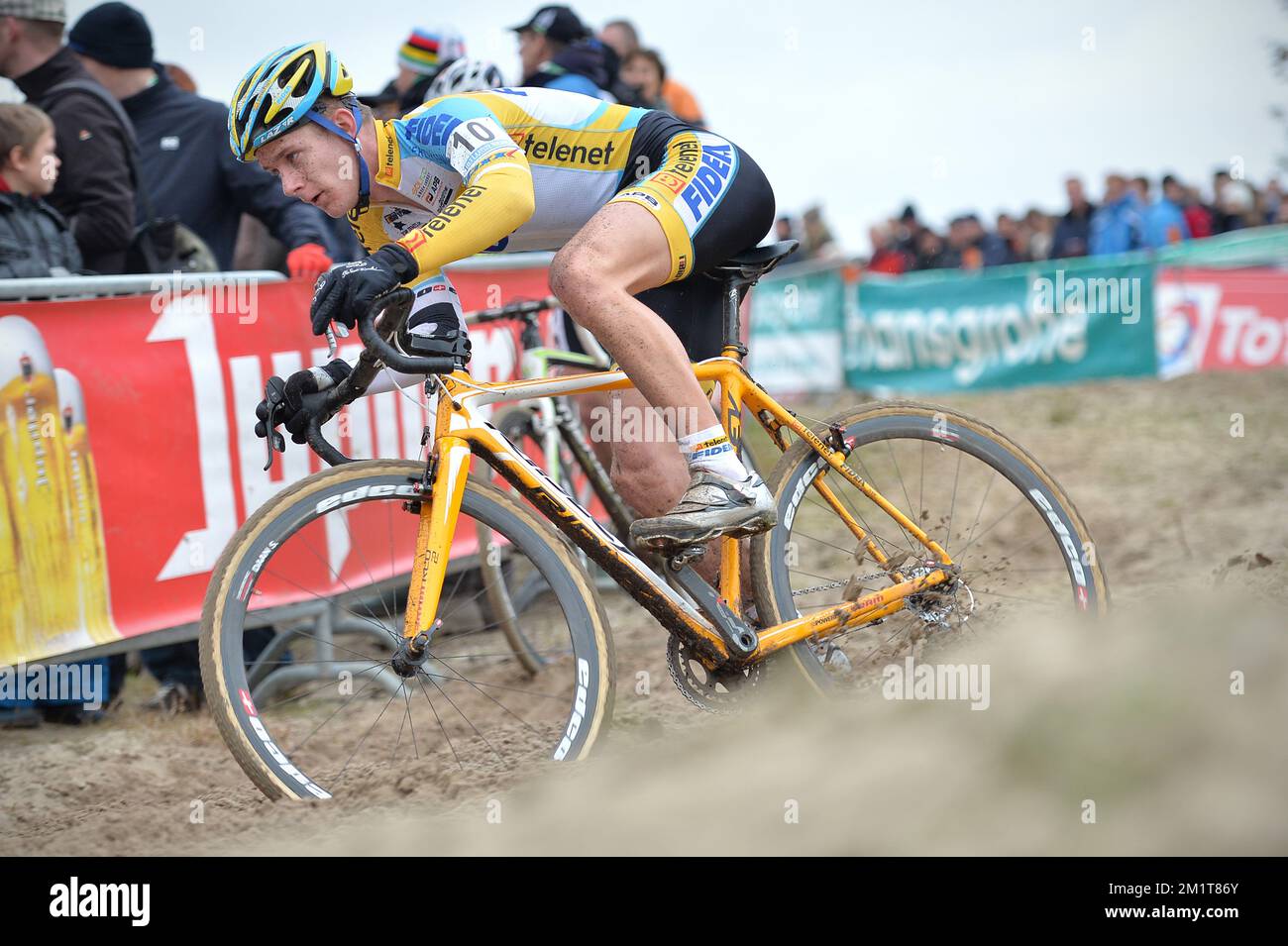 20121125 - GIETEN, NETHERLANDS: Belgian Daan Soete in action during the ...