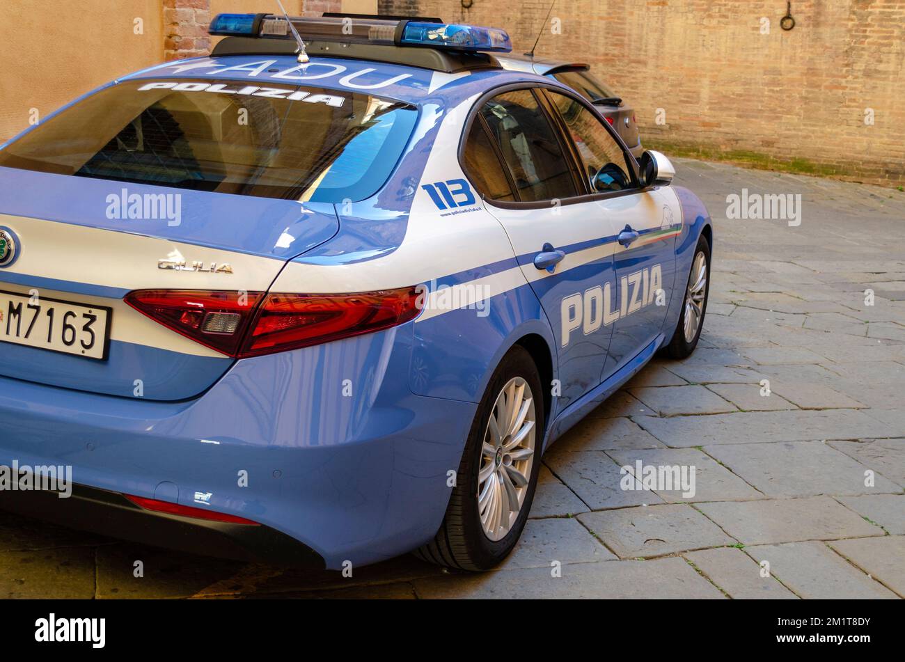Italian police car hi-res stock photography and images - Alamy