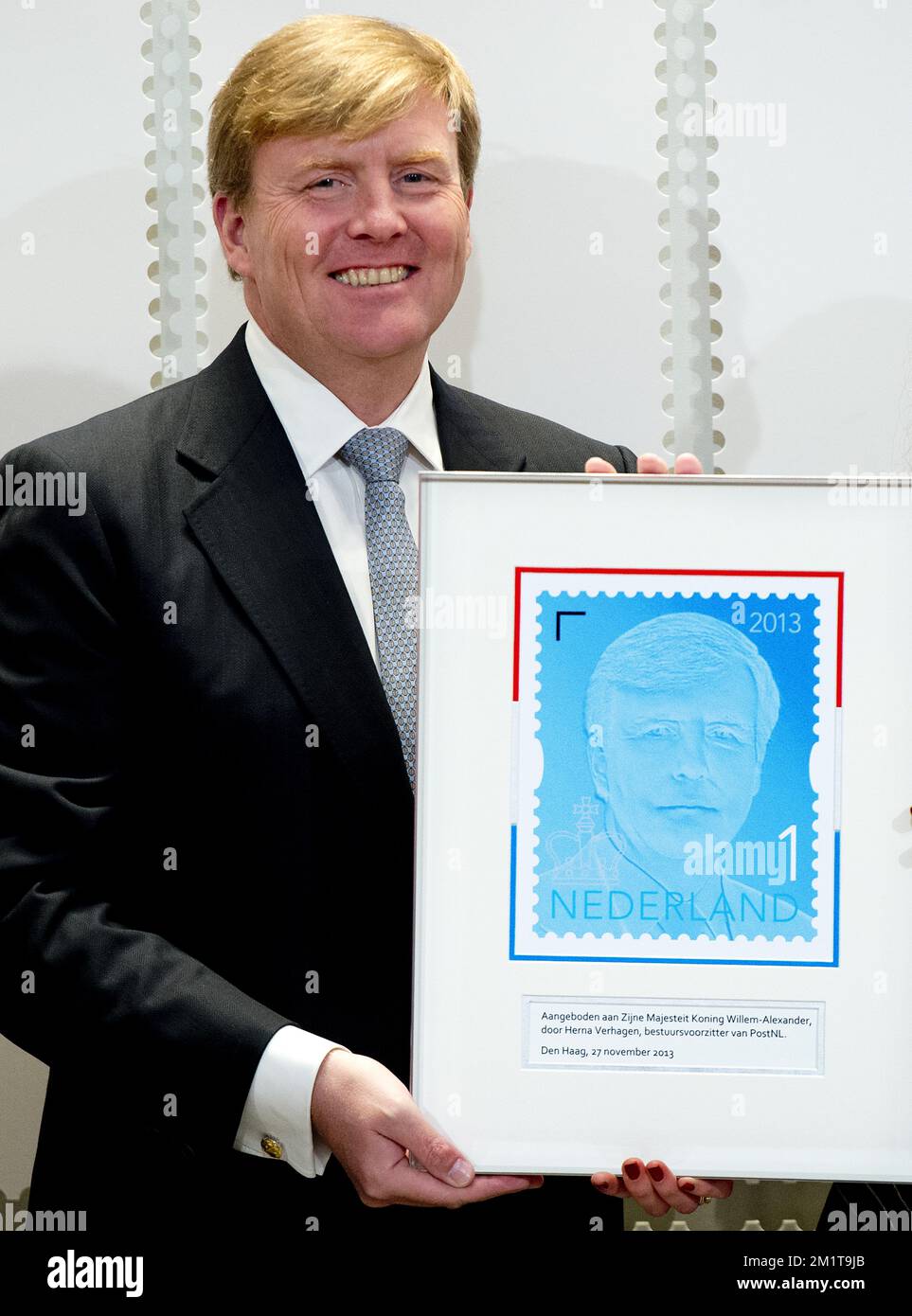 27-11-2013 THE HAGUE King Willem Alexander of the Netherlands receives ...