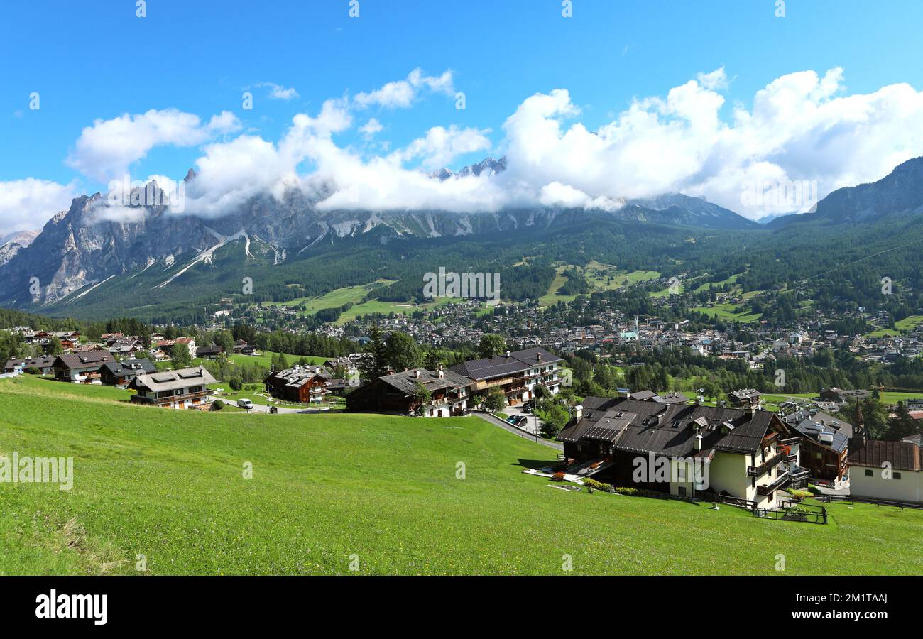 landscape of the italian alps, Cortina d'Ampezzo Stock Photo - Alamy