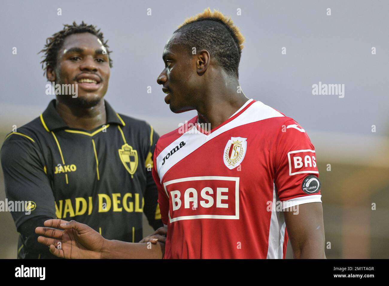 20131201 - LIER, BELGIUM: Lierse's Dolly Menga and Standard's Paul-Jose ...