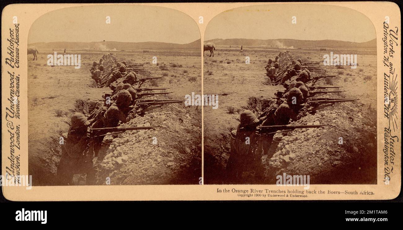 Behind the Orange River intrenchments holding back the bravely ...