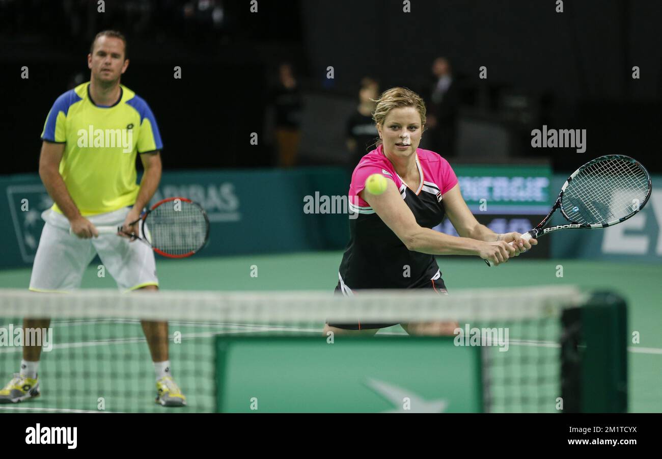 20131211 - ANTWERP, BELGIUM: Belgian Xavier Malisse and Belgian Kim ...
