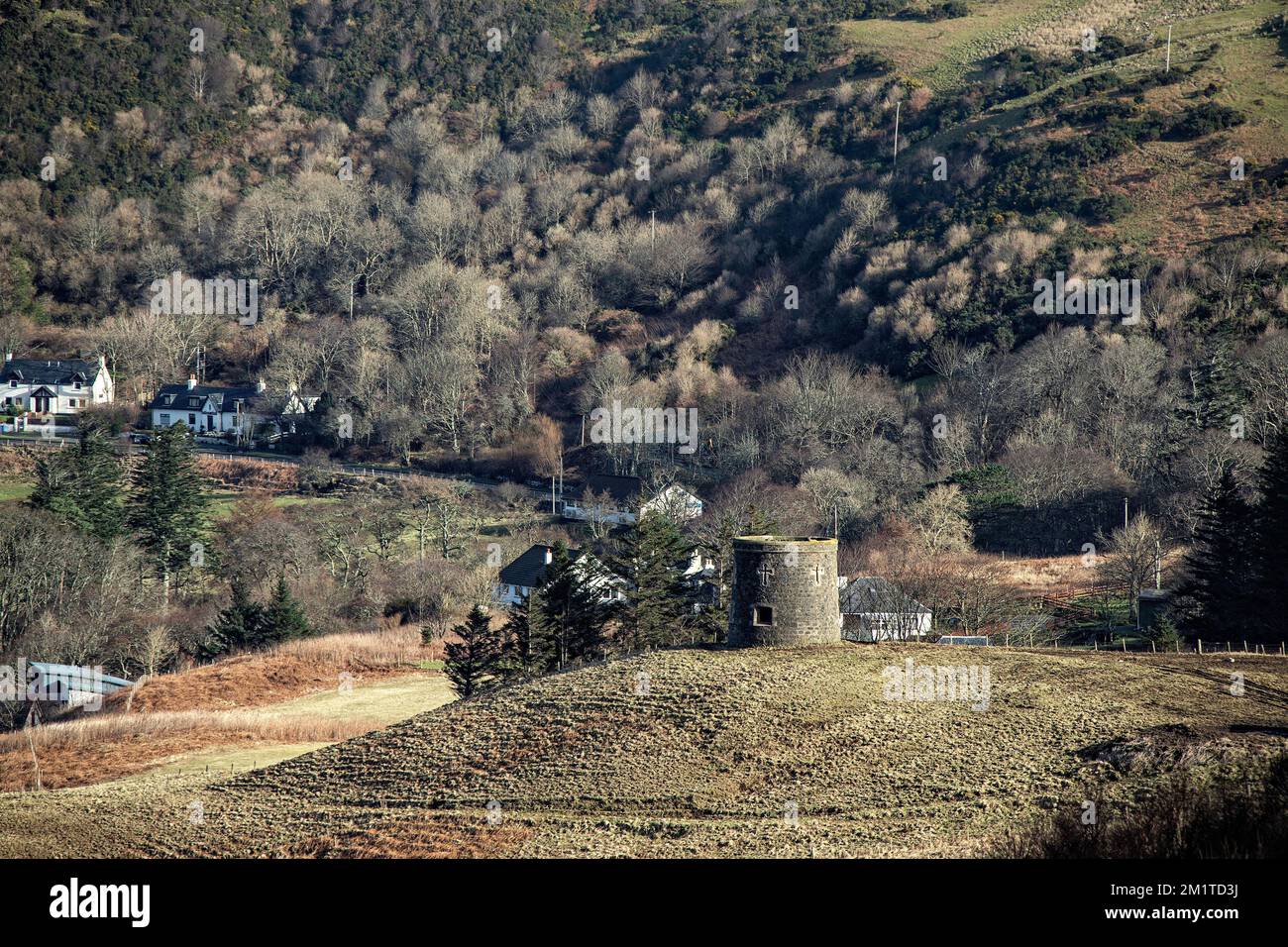 The ancient round tower at Uig on the Isle of Skye Stock Photo - Alamy