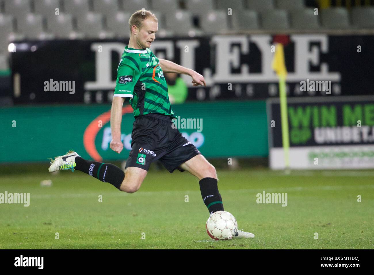 20131214 - BRUGGE, BELGIUM: Cercle's Tim Smolders celebrates after ...