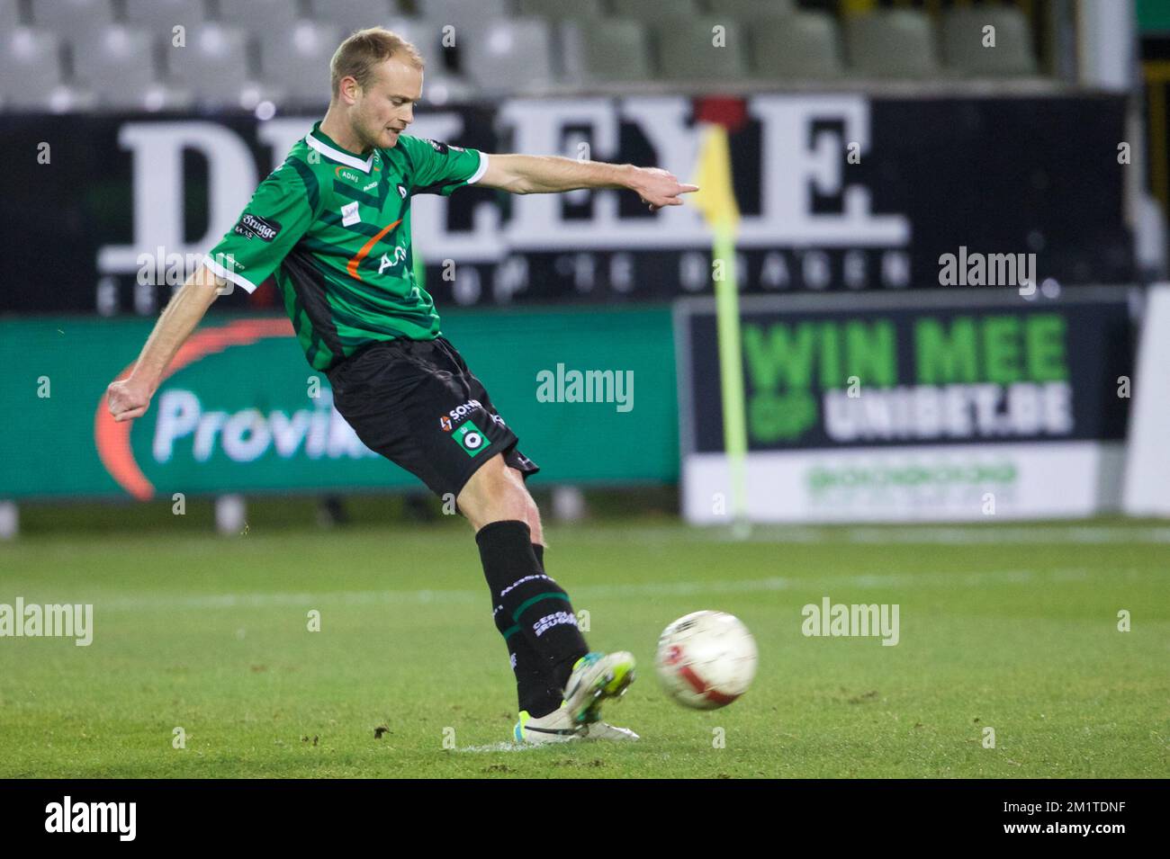 20131214 - BRUGGE, BELGIUM: Cercle's Tim Smolders celebrates after ...
