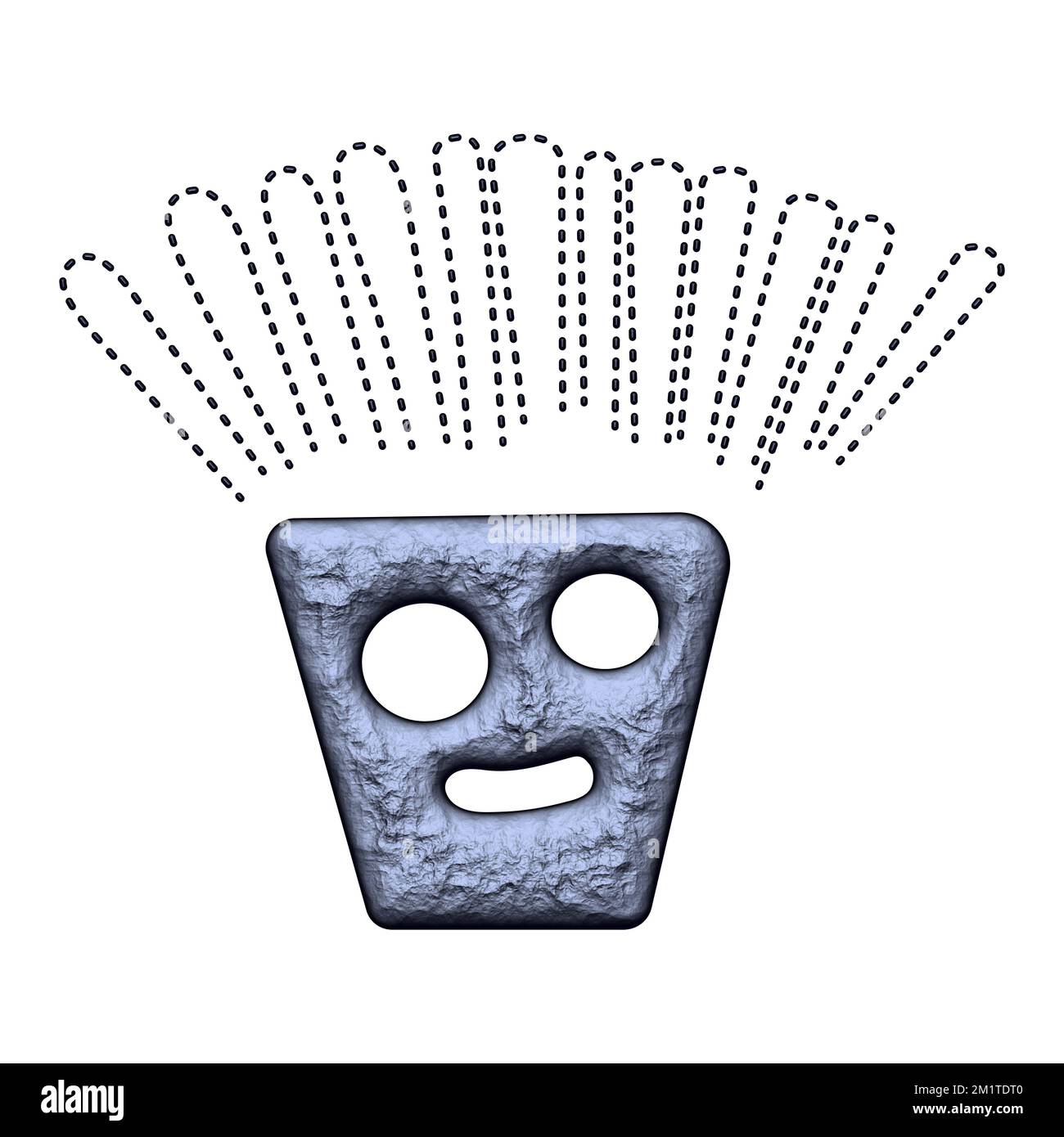 Geoglyph of the face from Nazca, The Nazca Lines, Nazca Desert, Peru ...