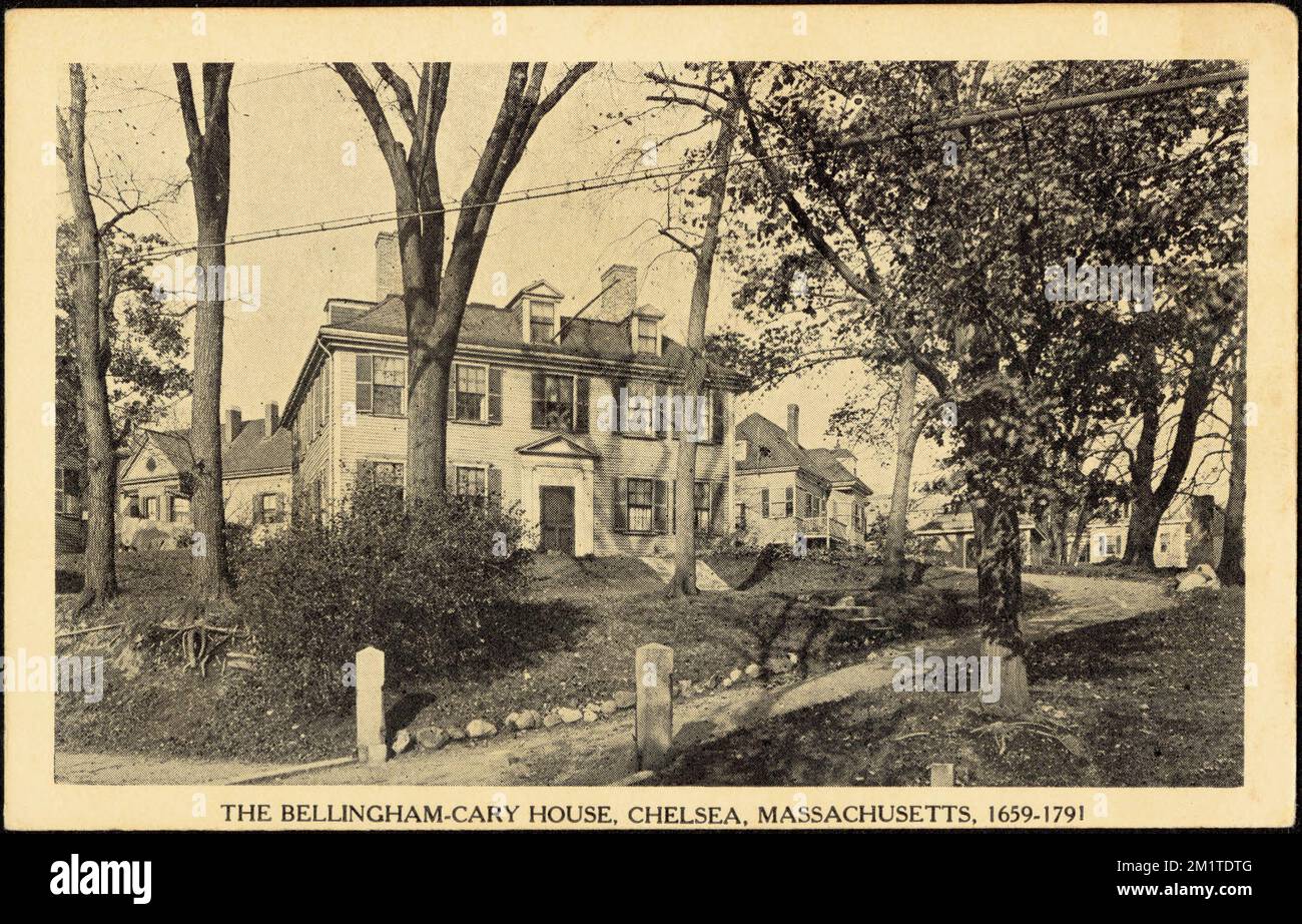 The Bellingham-Cary House, Chelsea, Massachusetts, 1659-1791 , Houses ...