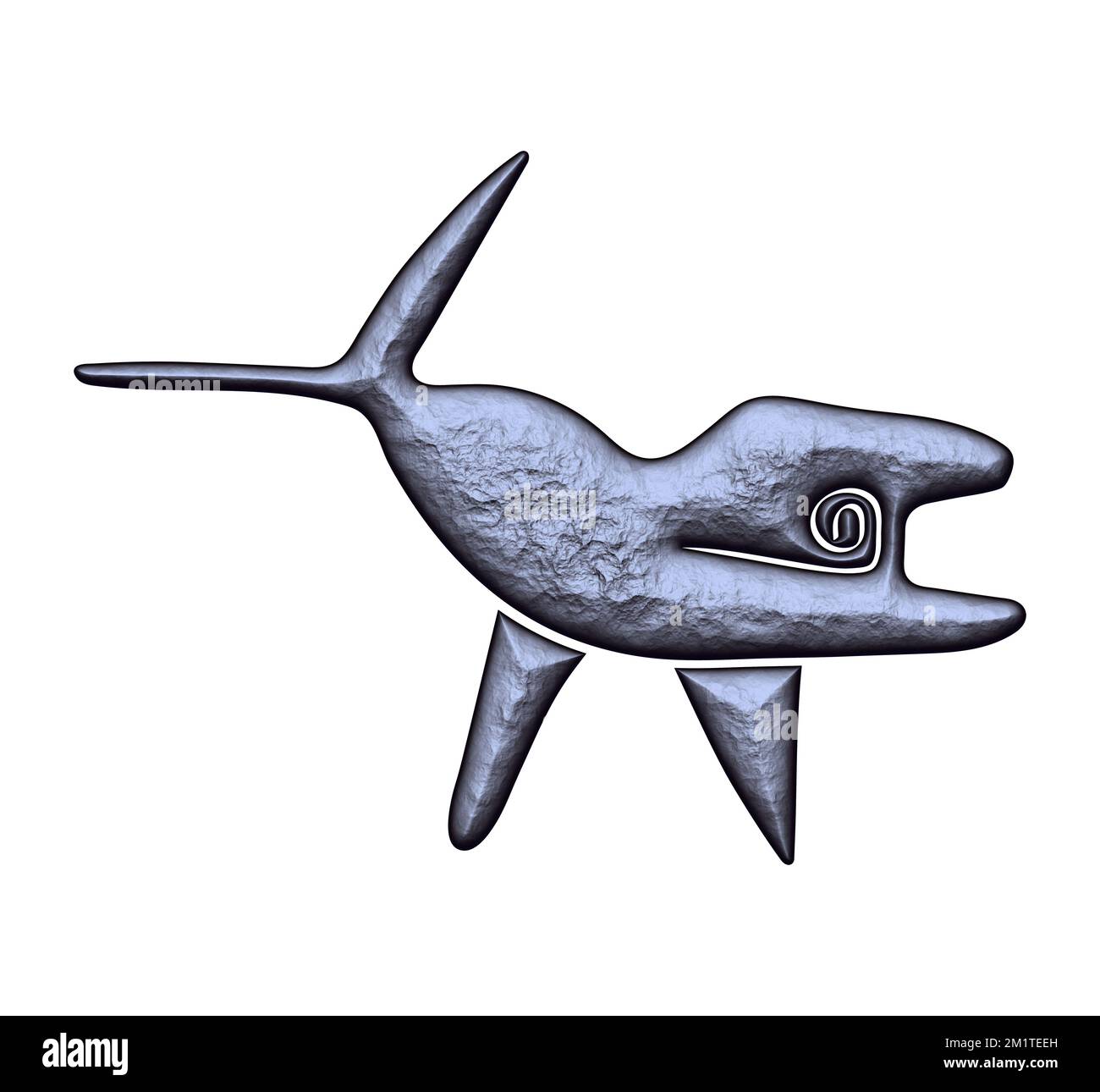 Geoglyph of the killer whale from Nazca, The Nazca Lines, Nazca Desert ...