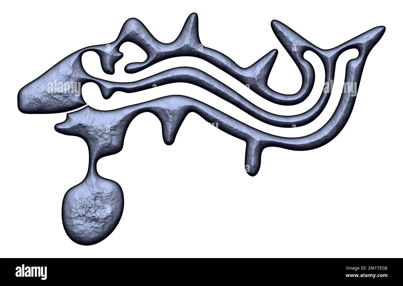 Geoglyph of the killer whale from Nazca, The Nazca Lines, Nazca Desert ...