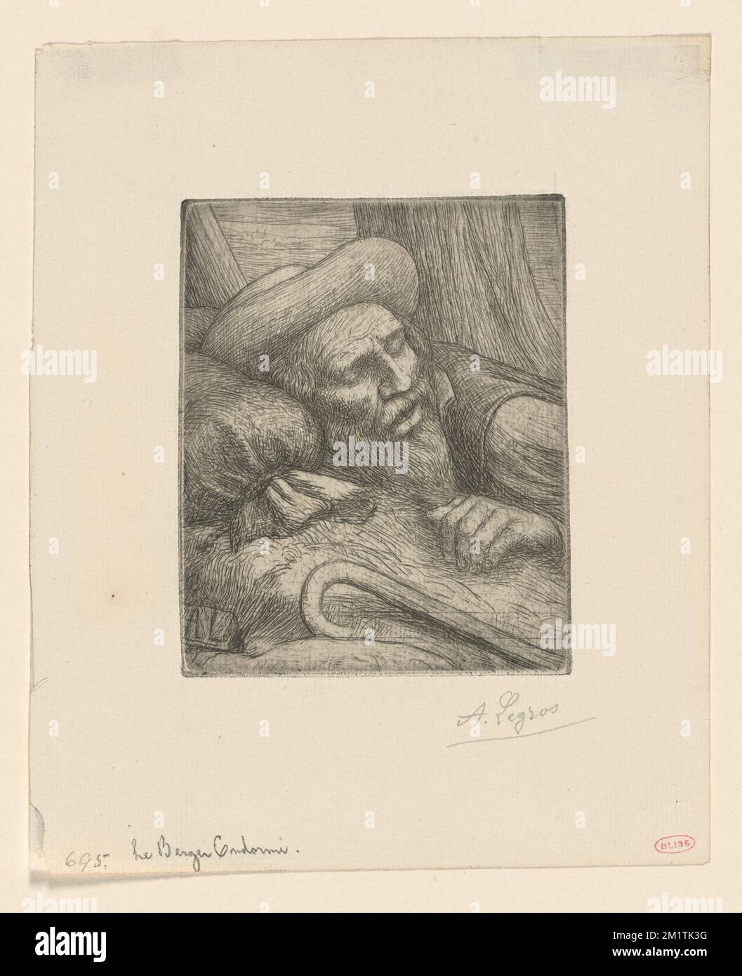 Le berger endormi , Shepherds, Sleeping, Alphonse Legros (1837-1911 ...