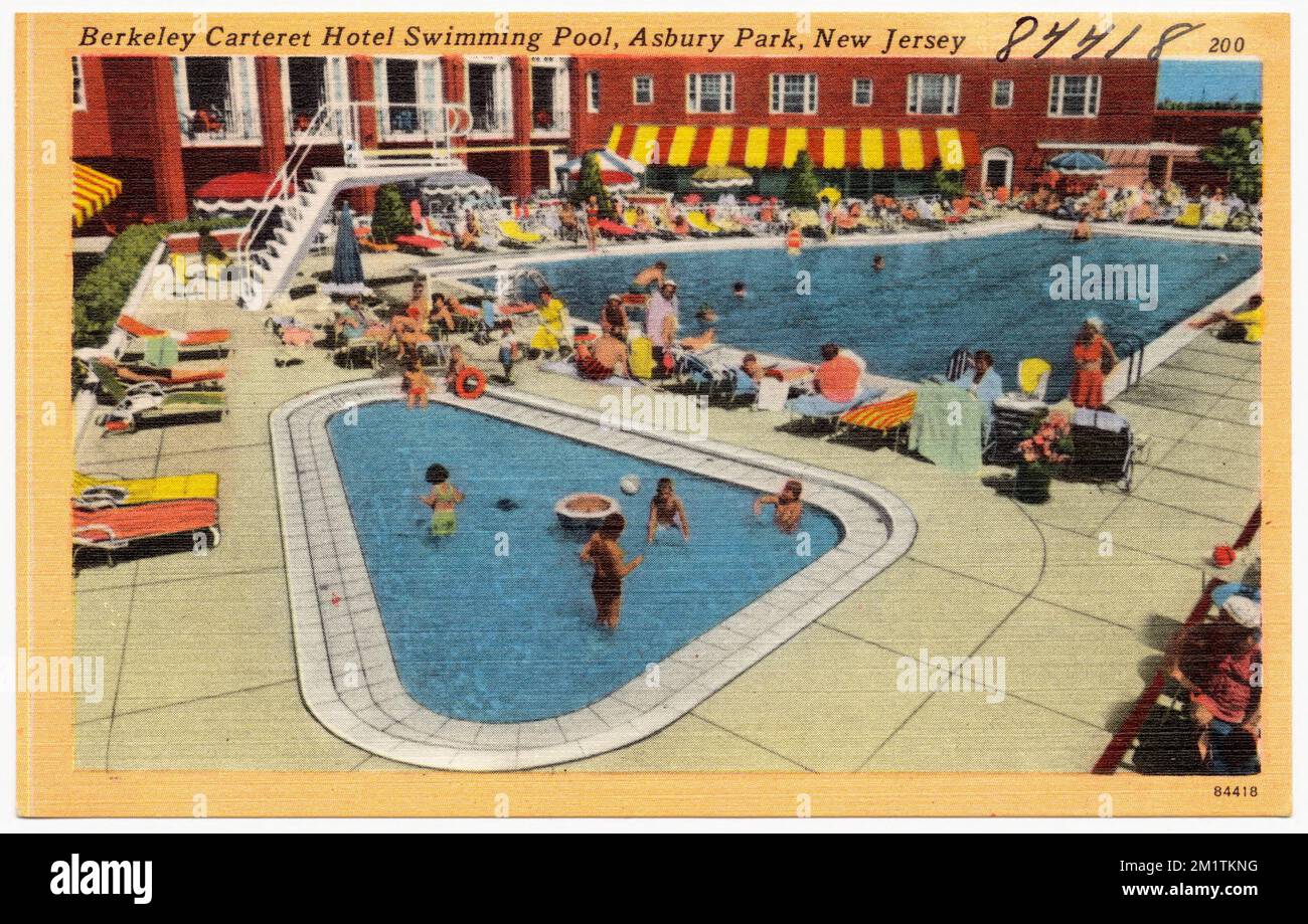 Berkeley Carteret Hotel swimming pool, Asbury Park, New Jersey , Hotels ...