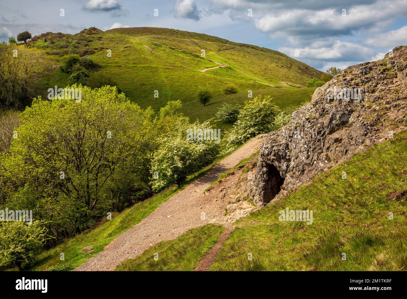 The entrance to Clutter’s Cave with British Camp in the background ...