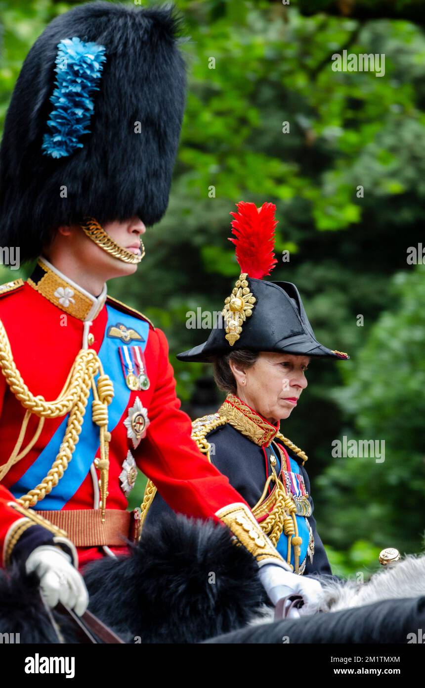 Princess anne trooping colour parade hi-res stock photography and ...