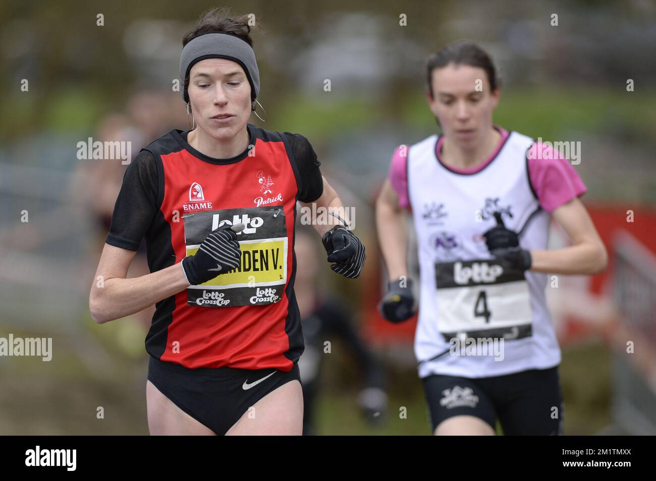 20140126 - HANNUT, BELGIUM: Belgian Veerle Van Linden and Belgian ...