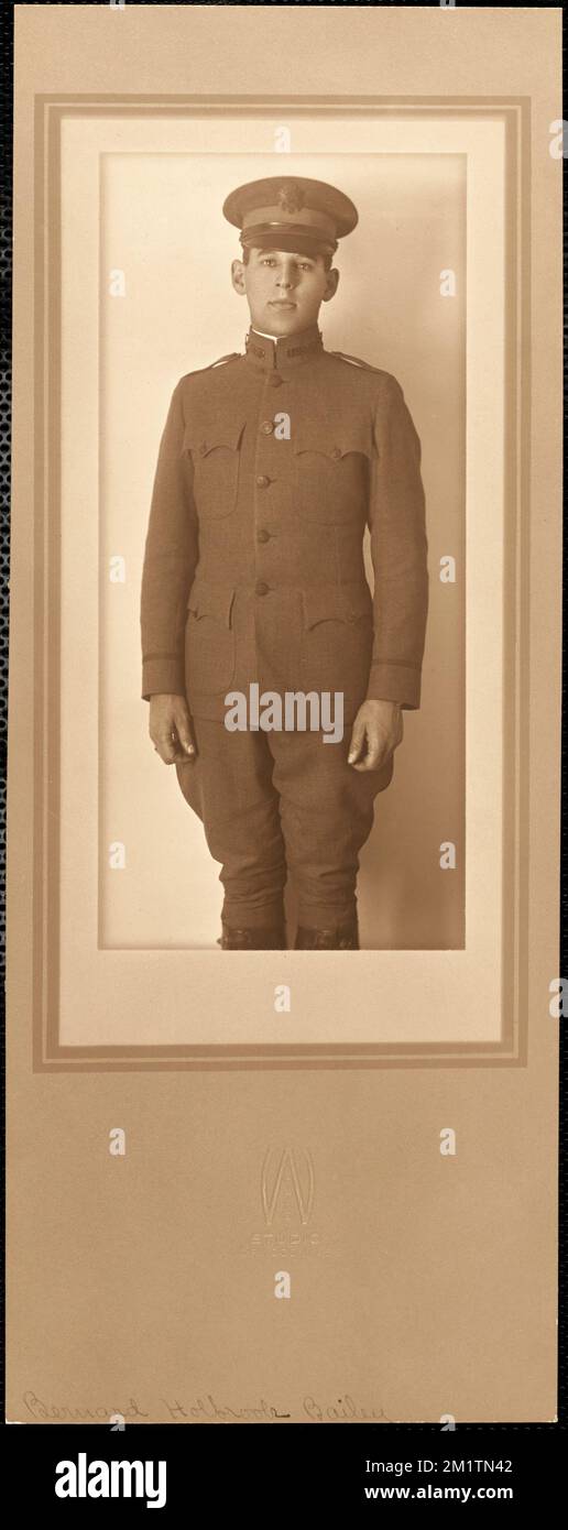 Bernard Holbrook Bailey, Sharon Mass. , World War, 1914-1918. Sharon ...