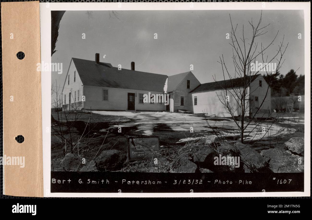 Bert G. Smith, house and shed, Petersham, Mass., Mar. 23, 1932 : Parcel ...