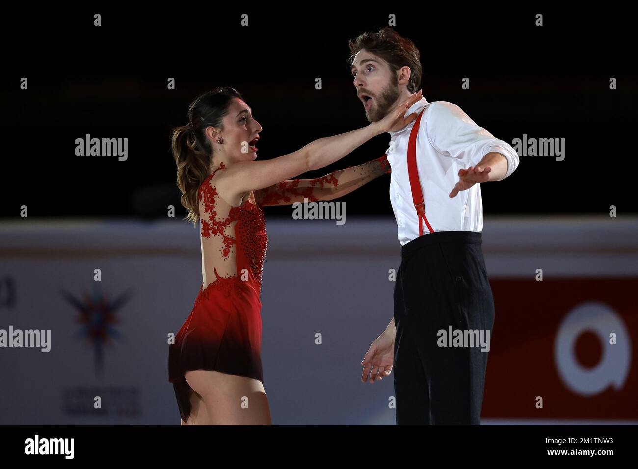 Turin, Italy, 11th December 2022. Sara Conti and Niccolo Macci of Italy ...