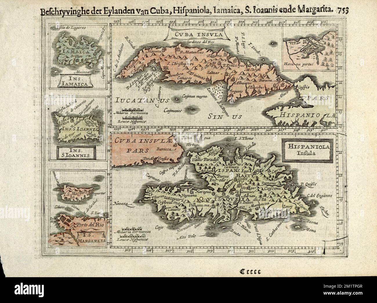 Beschryvinghe der eylanden van Cuba, Hispaniola, Iamaica, S. Ioannis ...