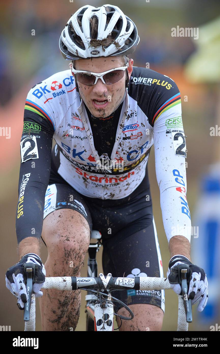 20140126 - NOMMAY, FRANCE: Belgian Niels Albert in action the last ...