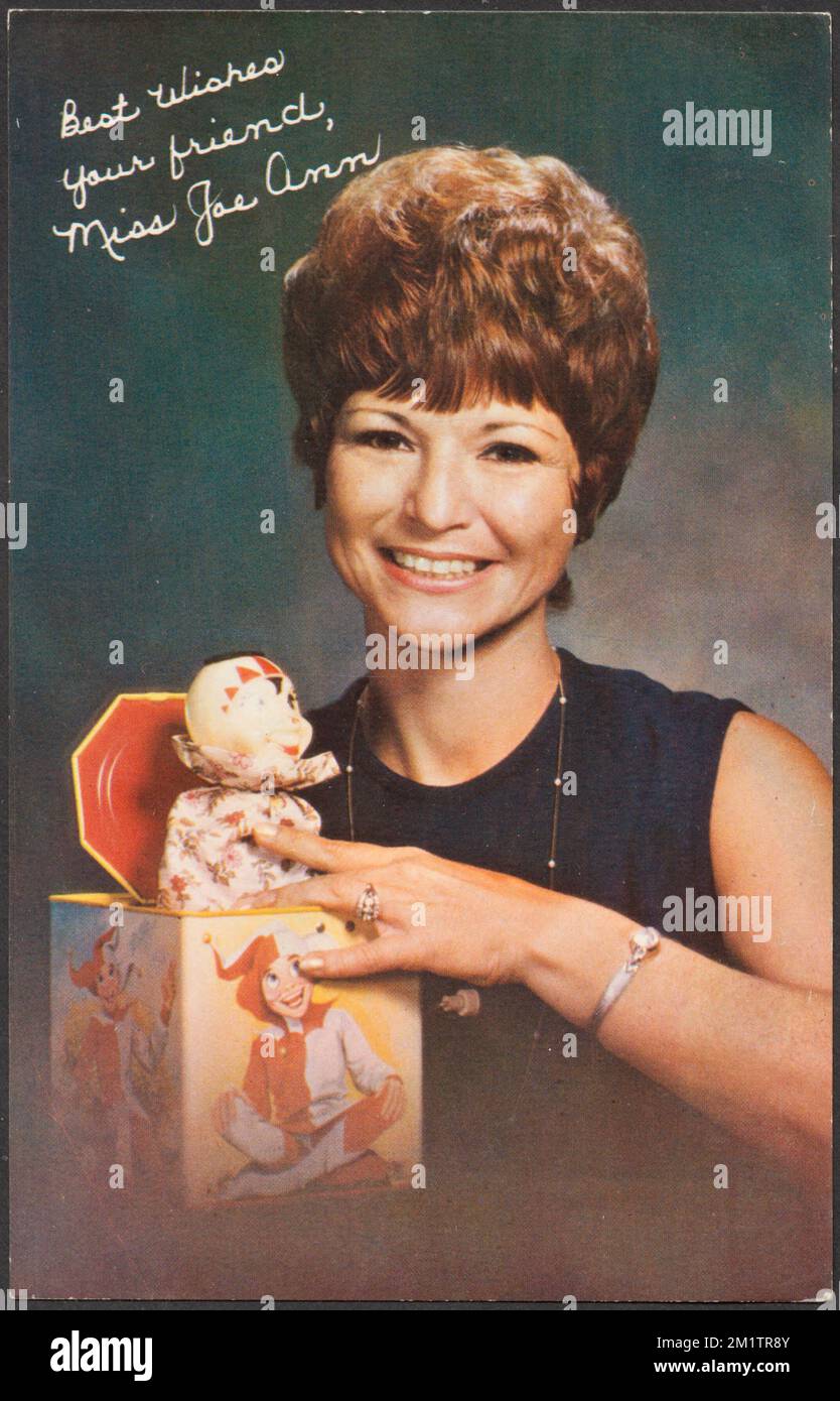 Best wishes, your friend, Miss Joe Ann , Actresses, Jack-in-the-boxes ...