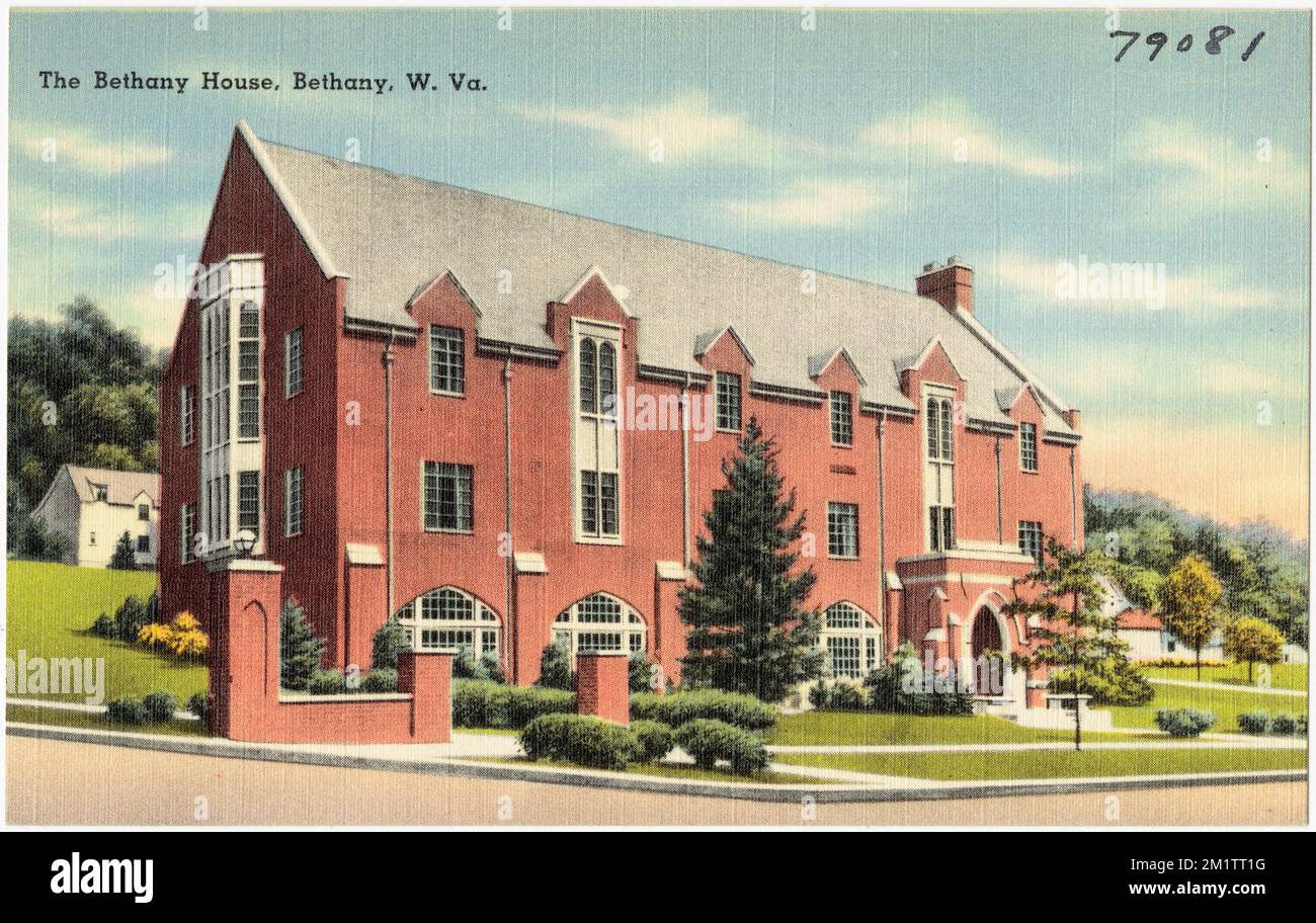 The Bethany House, W. Va. , Houses, Tichnor Brothers Collection ...