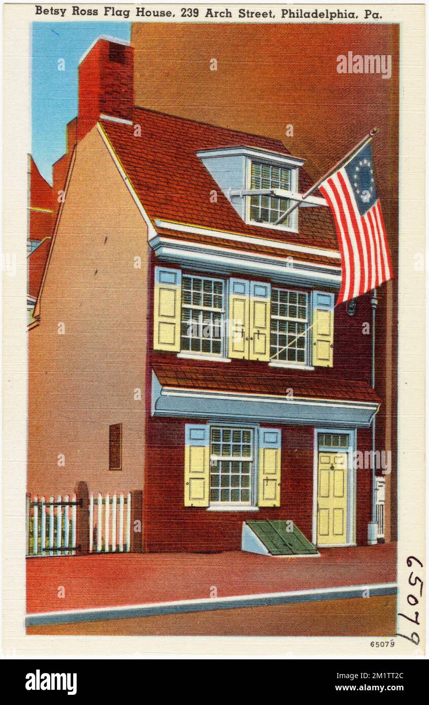 Betsy Ross Flag House, 239 Arch Street, Philadelphia, Pa. , Houses ...