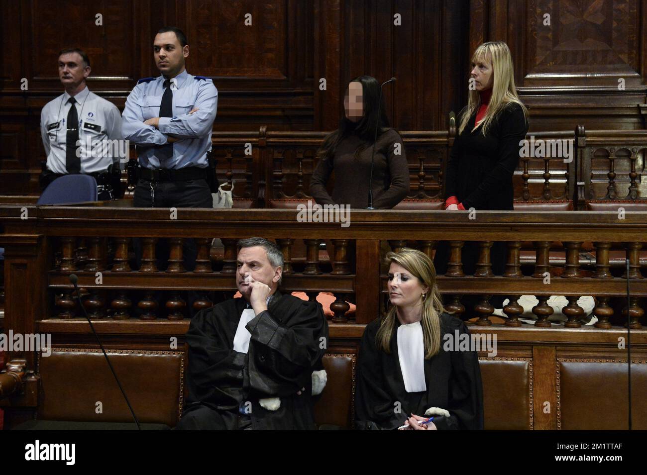 20140121 - ANTWERP, BELGIUM: Lawyer Jan De Man (C L front) and Lawyer ...