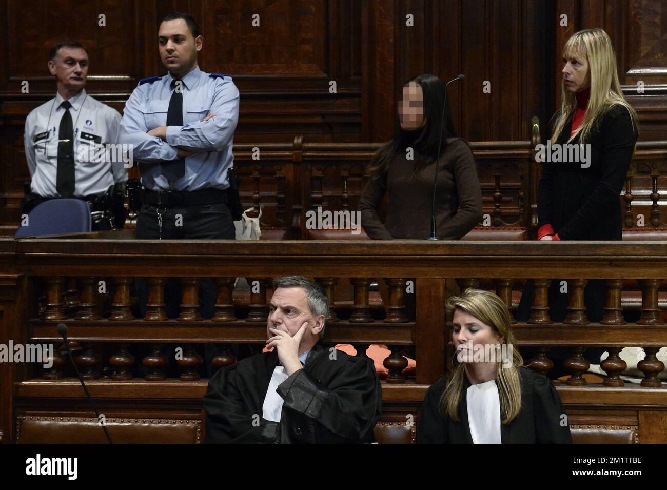 20140121 - ANTWERP, BELGIUM: Lawyer Jan De Man (C L front) and Lawyer ...