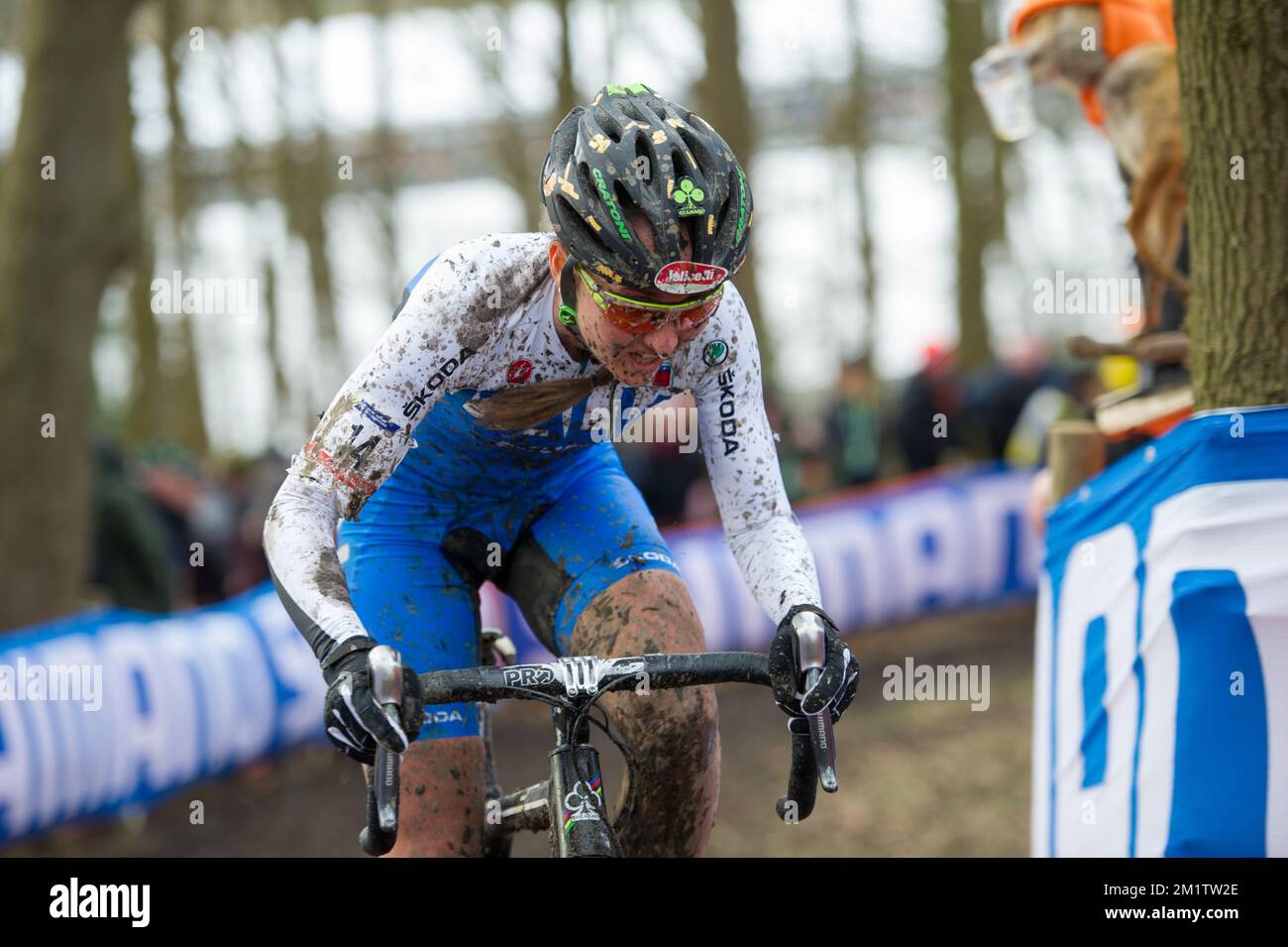 20140201 / HOOGERHEIDE/ This picture shows Eva Lechner at the World Championship Cyclocross in ...