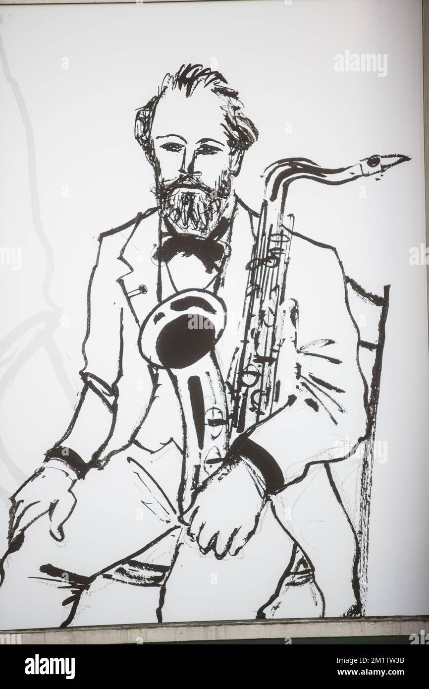 20140205 - BELGIUM, DINANT: Adolphe Sax was a Belgian musical ...