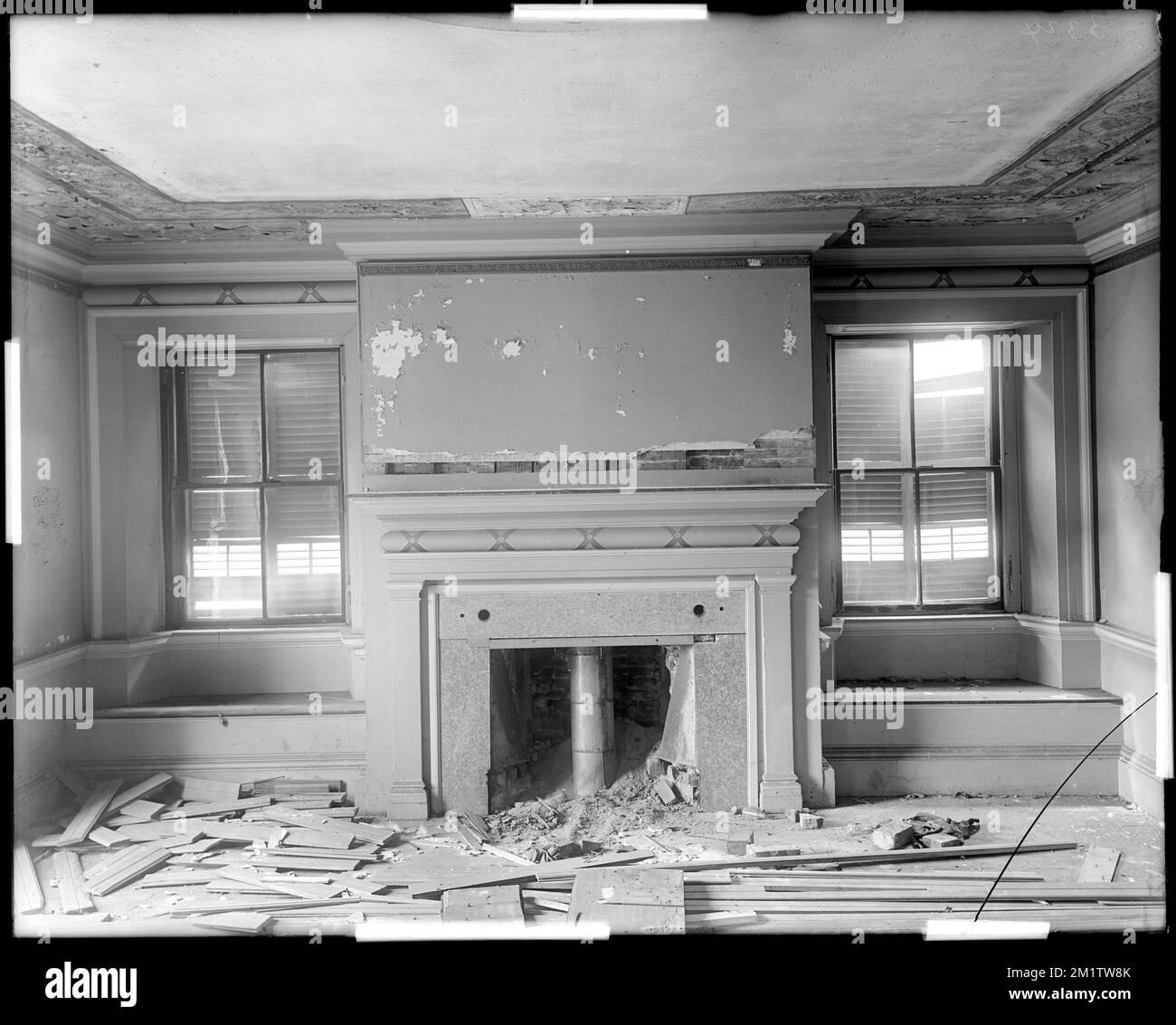 Beverly, 115 Cabot Street, George Cabot house, interior detail, mantel ...