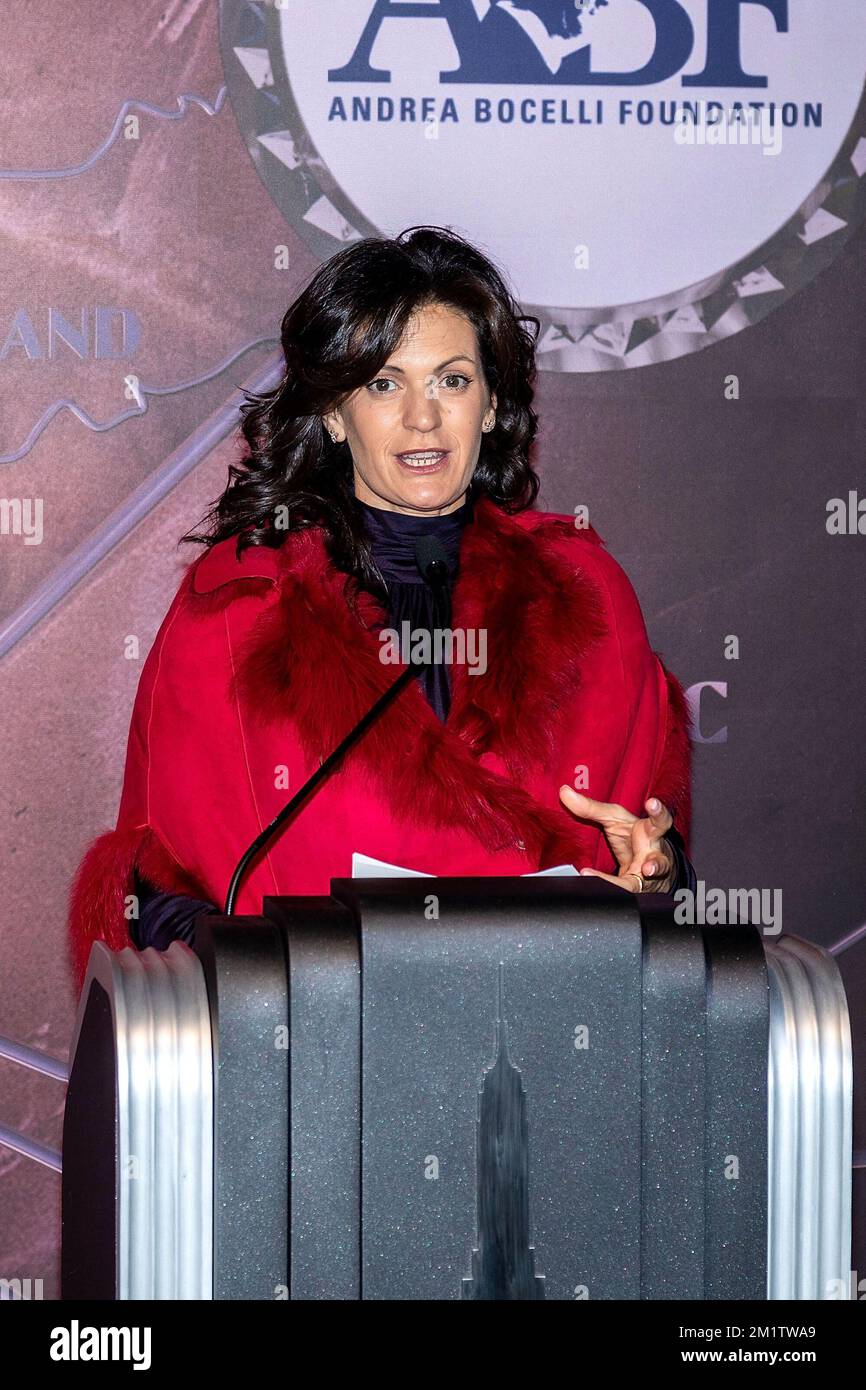 New York, NY, USA. 12 December, 2022. Veronica Berti Bocelli at the ...