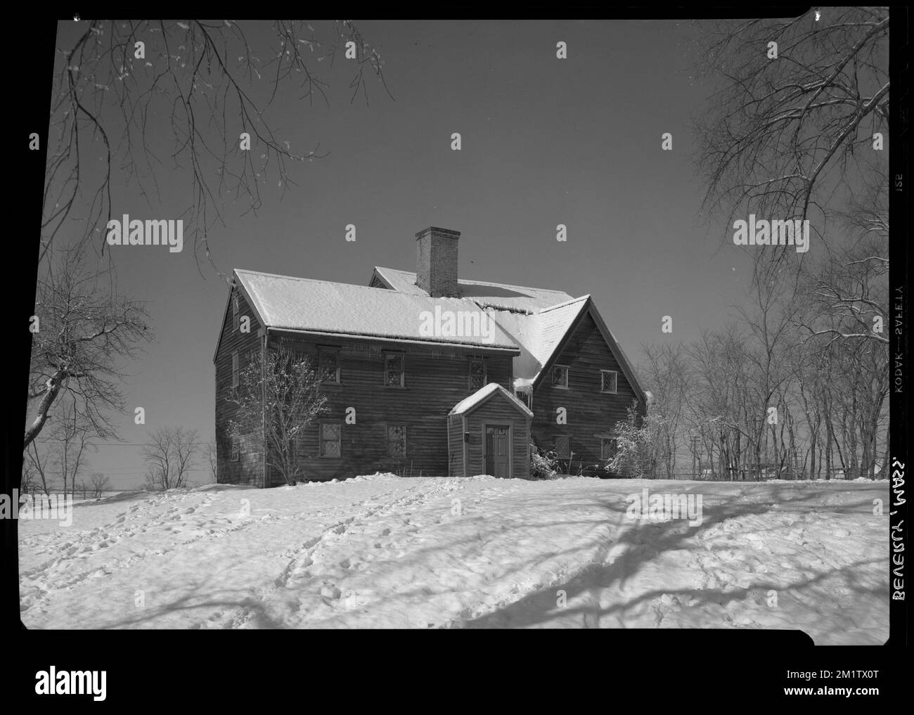Beverly, Balch House, snow , Architecture, Dwellings, Snow. Samuel ...