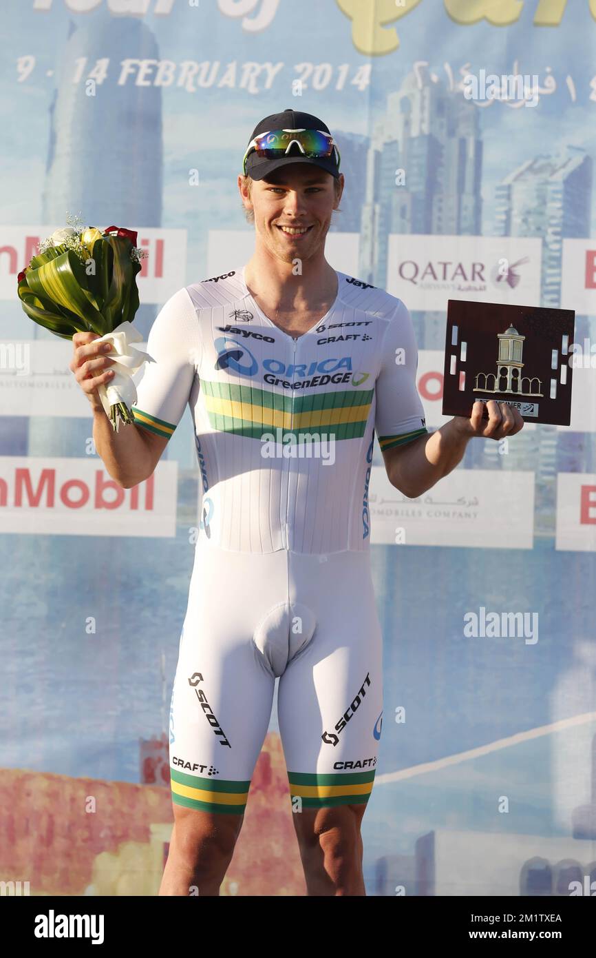 20140211 - AL KHOR CORNICHE, QATAR: Australian Michael Hepburn of Orica ...