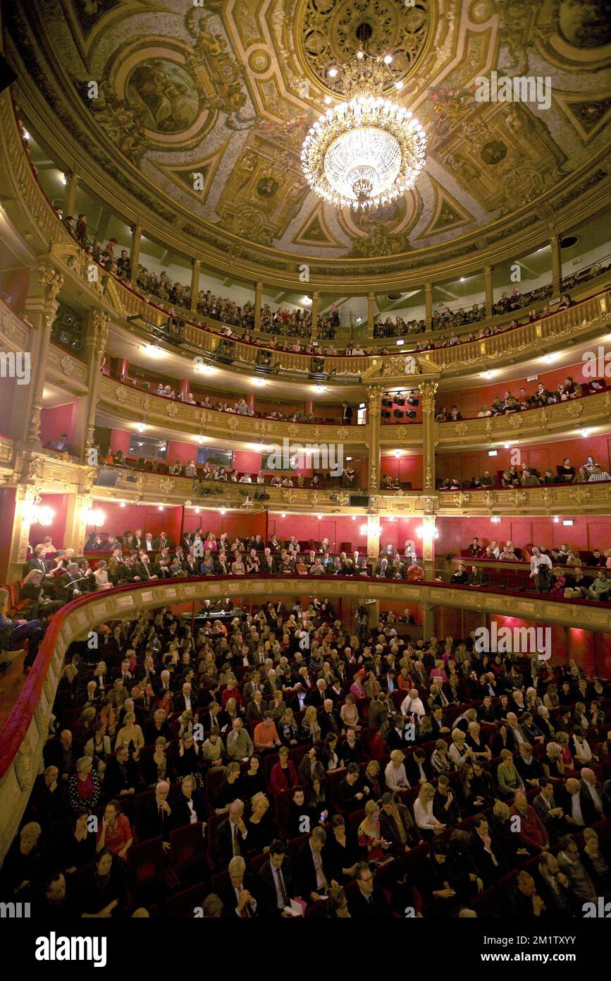20140213 - GENT, BELGIUM: Illustration picture shows the opera, full of ...